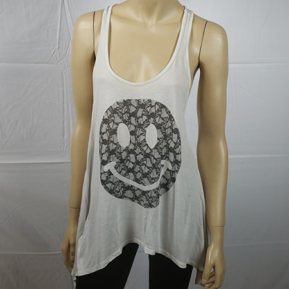 rock & rose | Tops | Smiley Face Tank Top | Poshmark